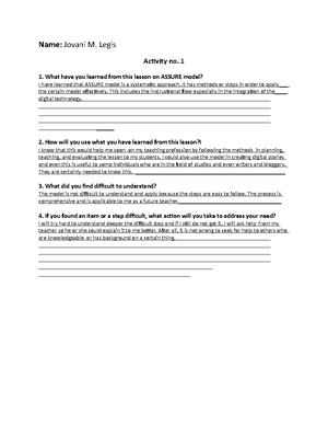 EPP 5 Industrial ARTS Summative 4 - EPP 5 INDUSTRIAL ARTS SUMMATIVE 4 ...