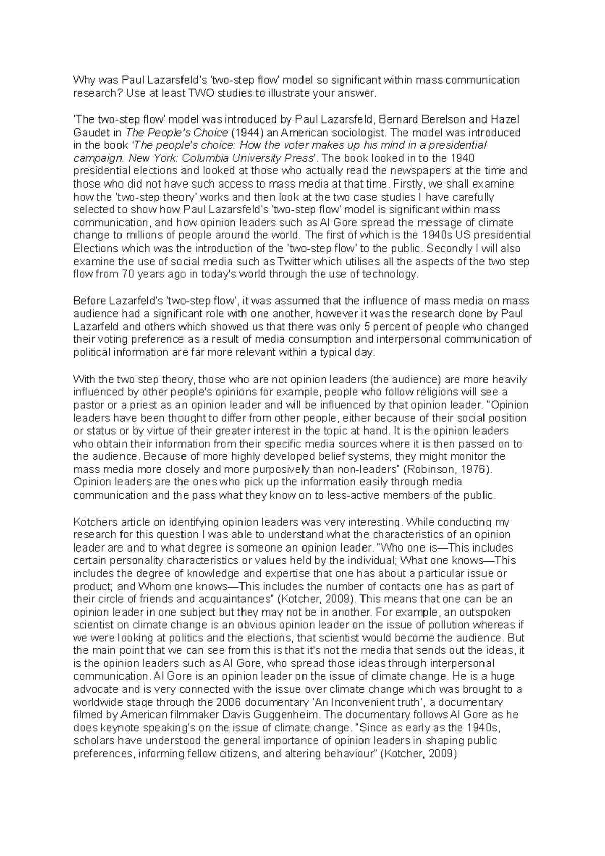 Why was Paul Lazarsfeld’s ‘two (Autosaved) - Why was Paul Lazarsfeld’s ...