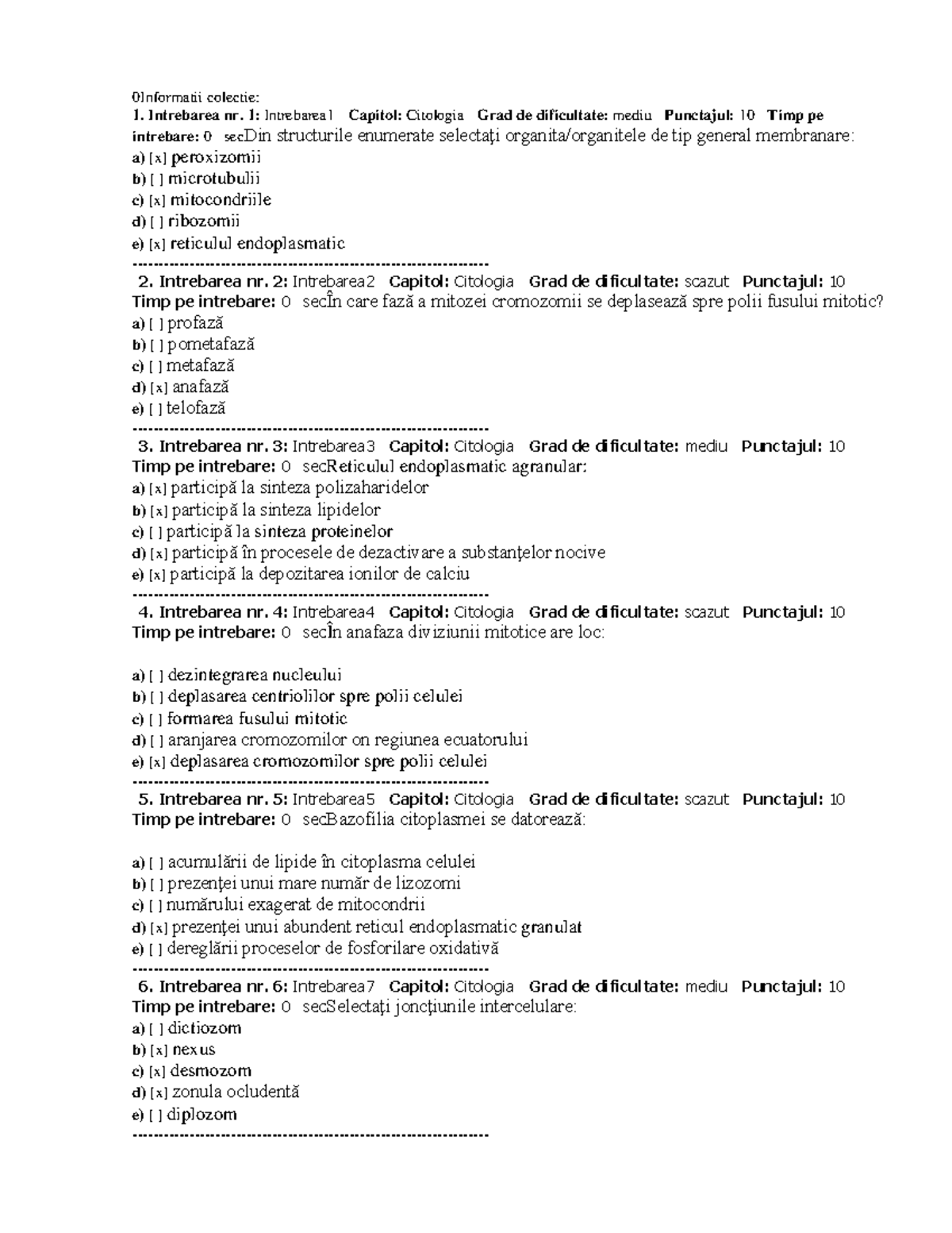 FINAL 2 9 Iunie 2019, întrebări și răspunsuri - 0Informatii colectie ...