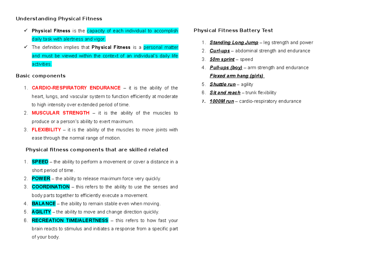physical education gymnastics lecture module 1 - Understanding Physical ...