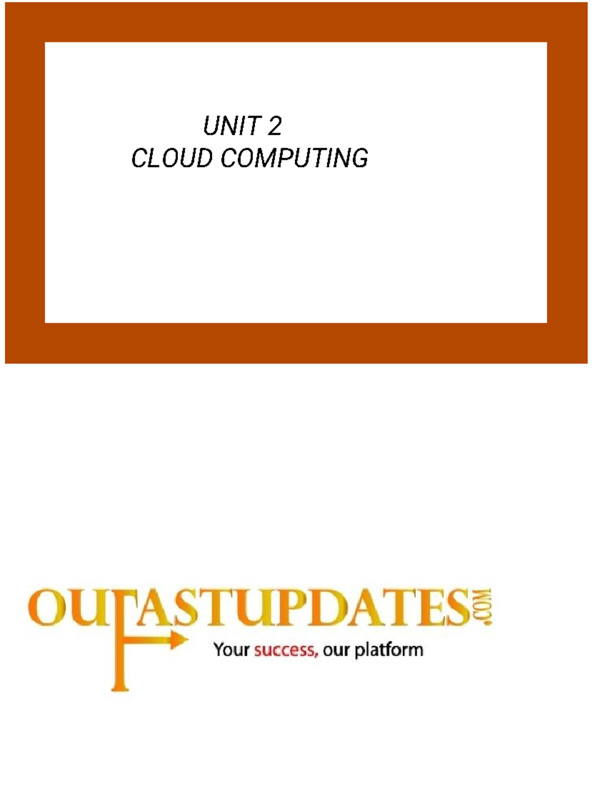 Cc Unit2 Cloud Computing Scaling In Cloud It Is The Process Of Adding
