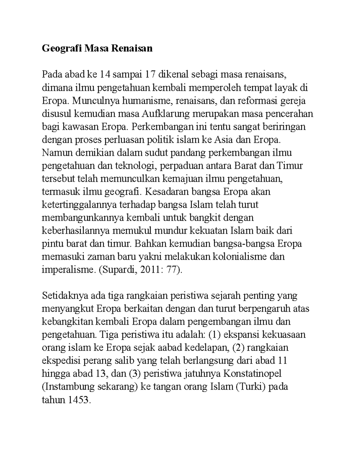 Geografi Zaman Renaisan - Geografi Masa Renaisan Pada abad ke 14 sampai ...