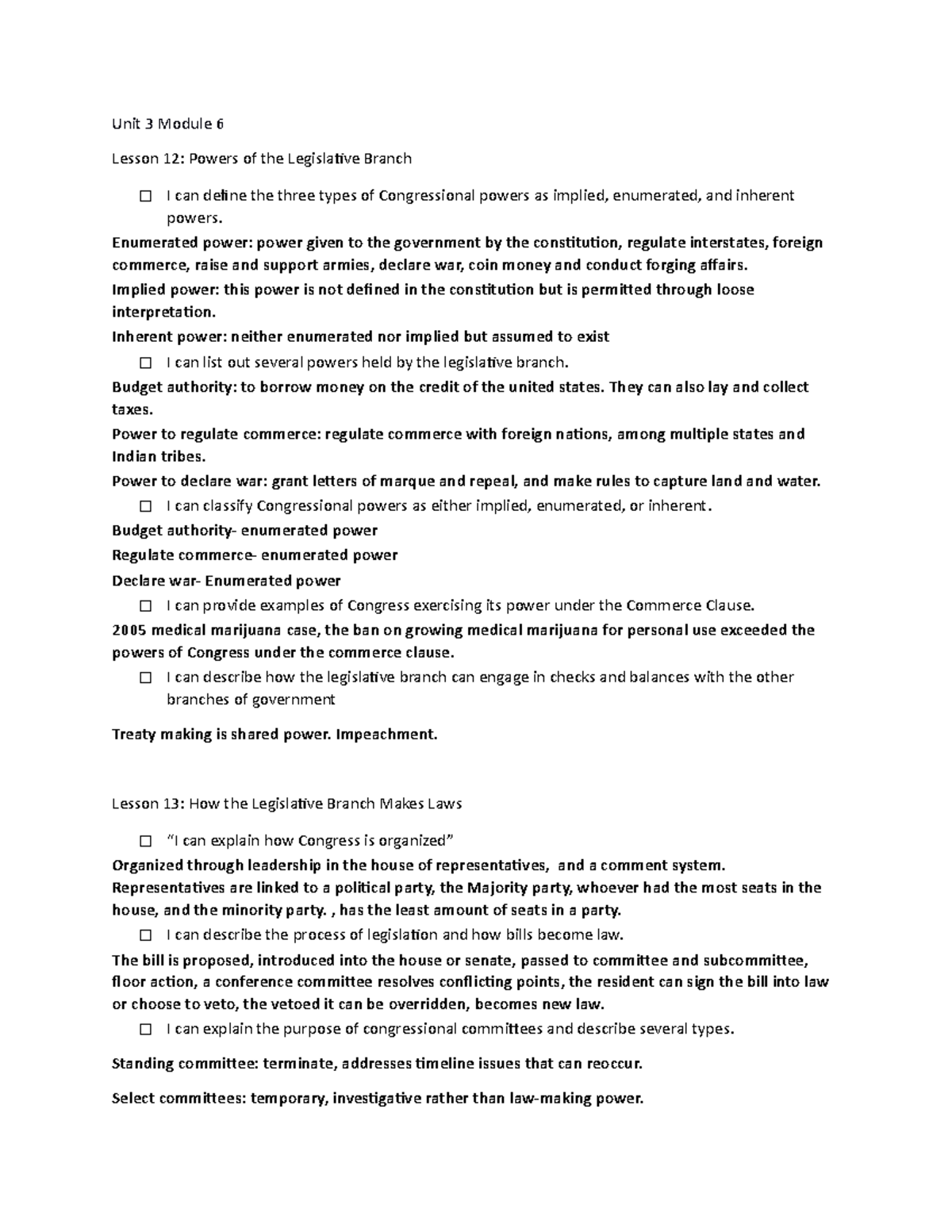 American pollitics and the us constitution Unit 3 Mod 6 - Unit 3 Module ...