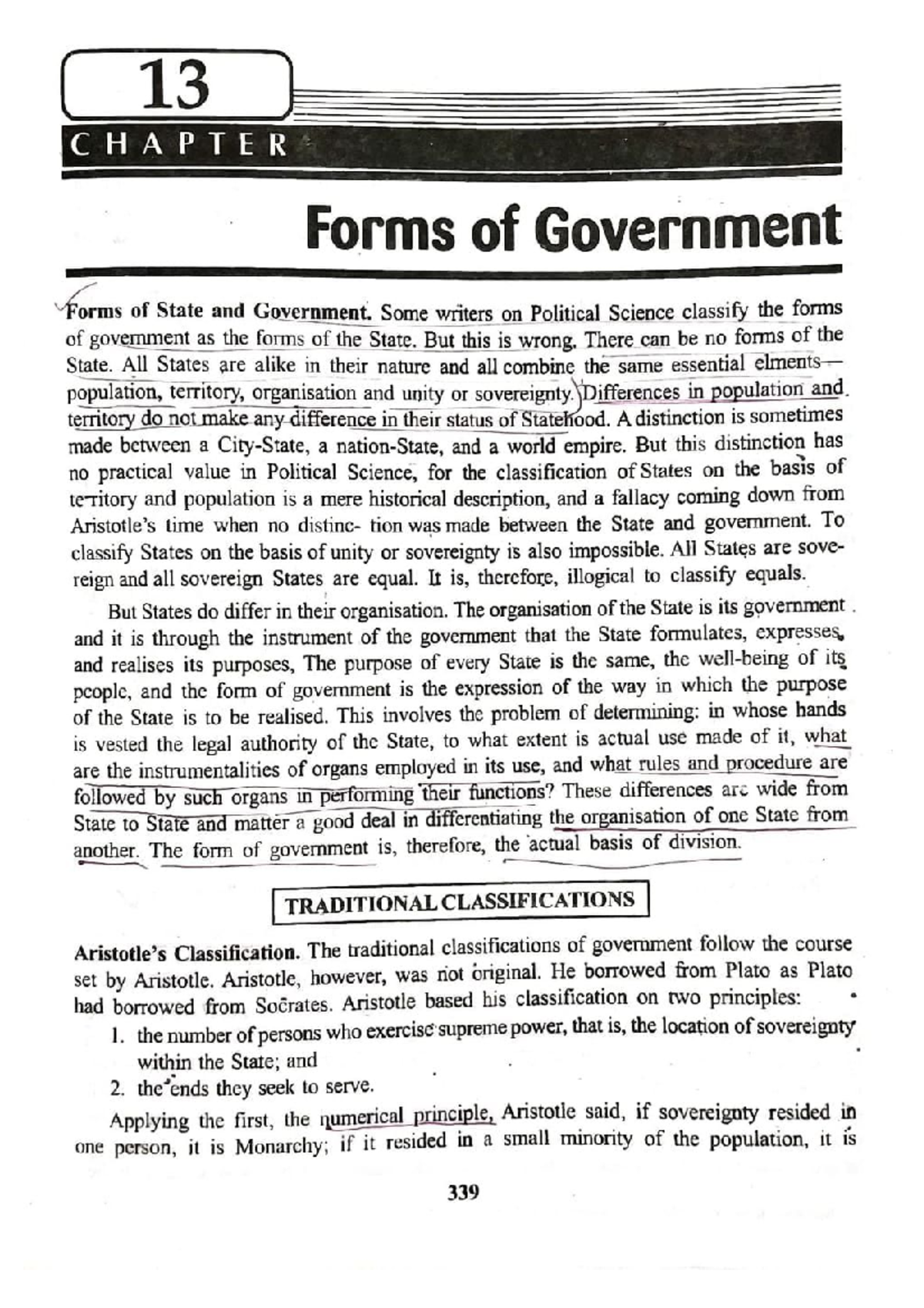 Chapter 13 - Forms of the Govt - Government & Politics - Studocu