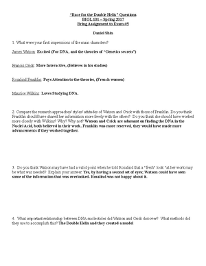 Biomolecules of Cells Assignment - BIOL 101 VICTORIA SELLICK BIOL 101 1 ...