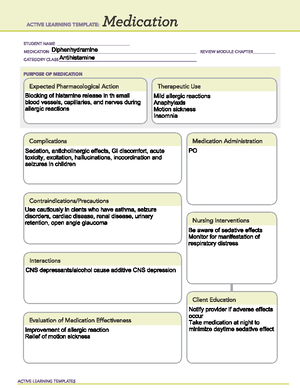 Meloxicam - ATI pharmacology sheet - NURSE 252 - Studocu