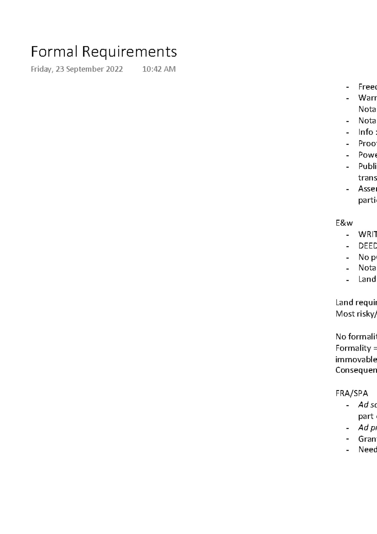 Formal Requirements - Note - Freed Warn Notar - Notar Info : Proof Powe ...