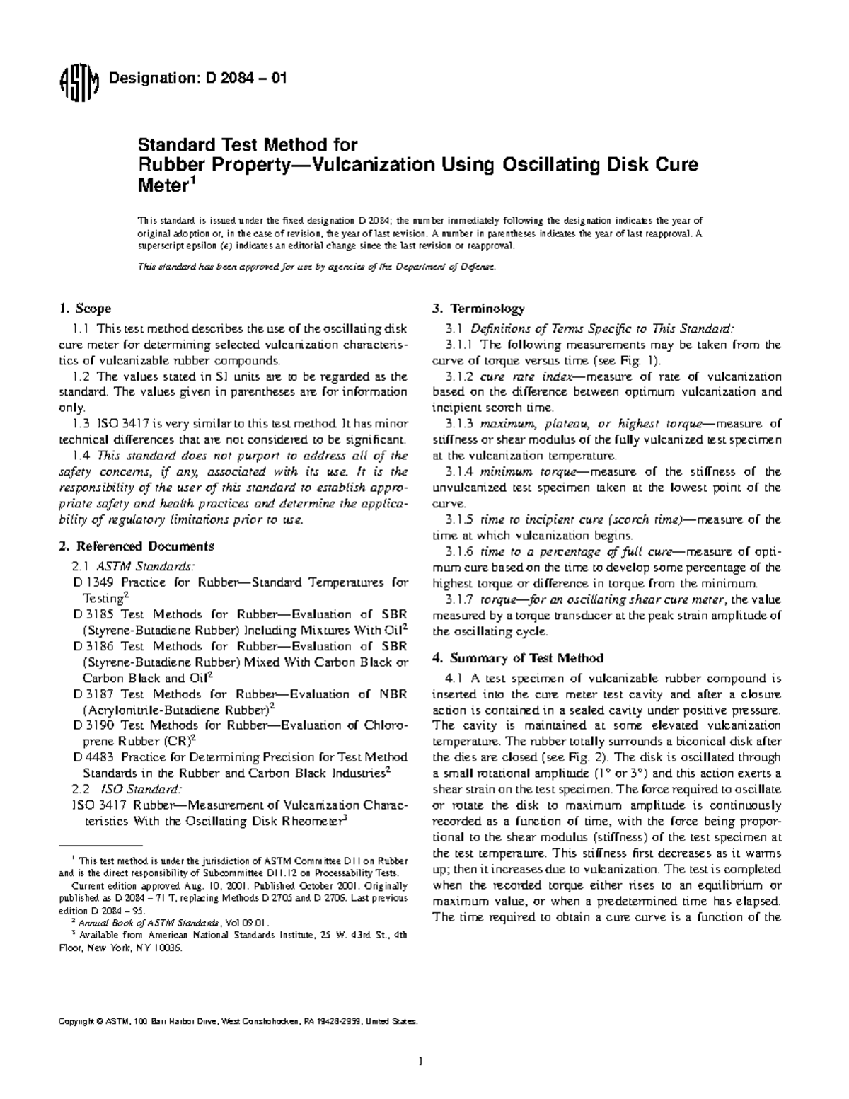 ASTM-D2084 - use standard for any solutions - Designation: D 2084 – 01 ...