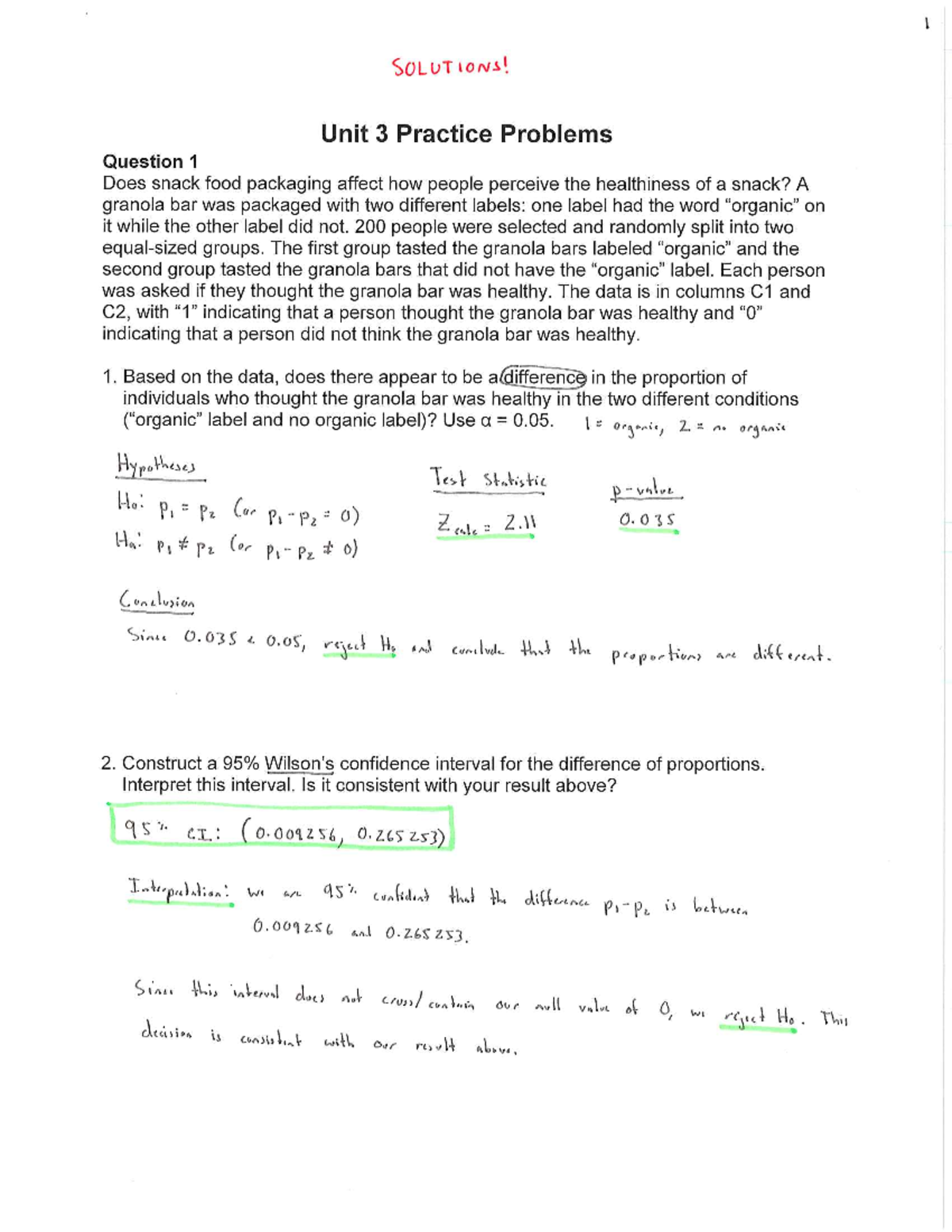 Unit 3 Practice Problems [ Solutions] - SOLUT toms! Unit 3 Practice ...