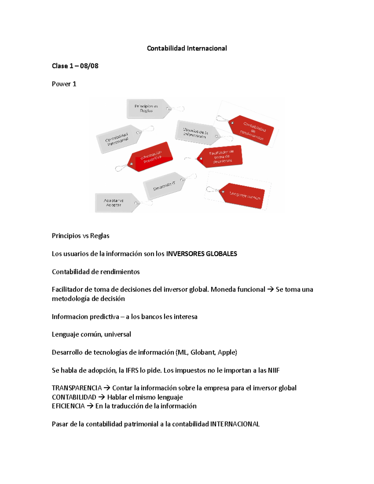 Contabilidad Internacional - Contabilidad Internacional Clase 1 – 08 ...