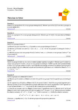 Chapitre 4 partie 1 - Cours et exercices notes - Chapitre 4 : Le ...