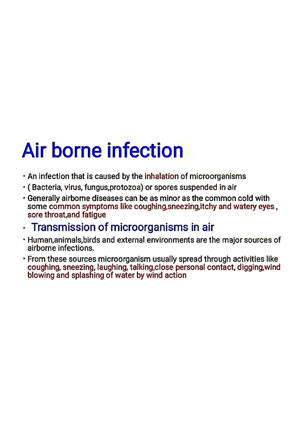 Airborne infections - PDF - General microbiology - Studocu