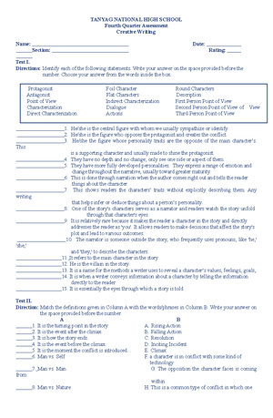 Creative-Writing.pdf - 3 - Writing a Short Poem Applying the Various ...