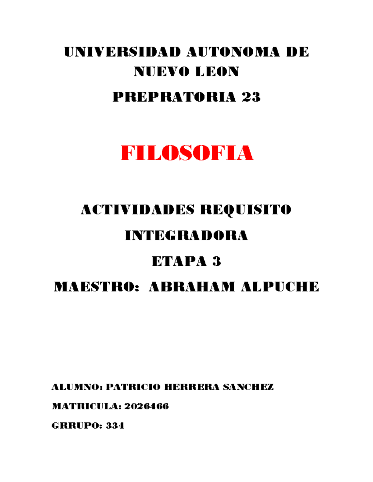 PHS Act.Integradora Act.Requisito Etapa 3 Filosofia - UNIVERSIDAD ...