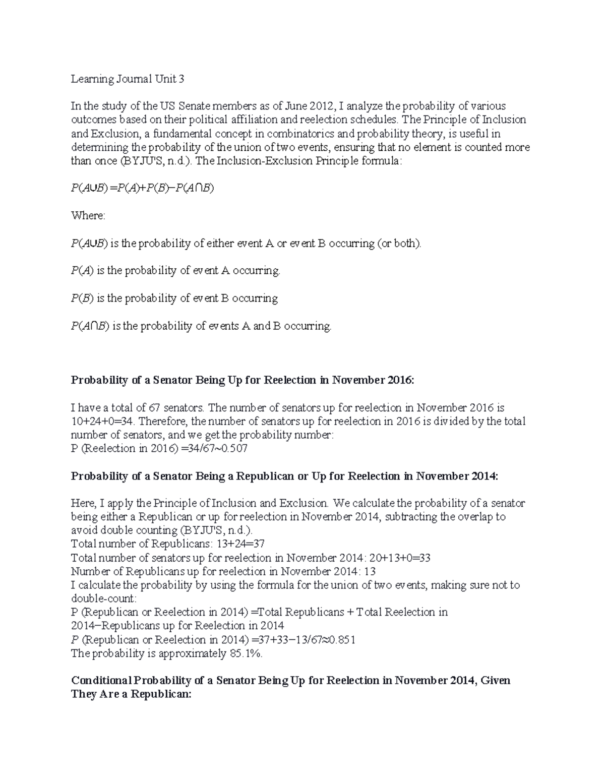 MATH 1280 Learning Journal Unit 3 - Learning Journal Unit 3 In the ...