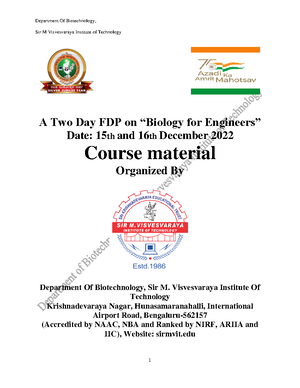 Module-05 Edited Full22BBOK407 Module 3 - biology for engineers notes ...