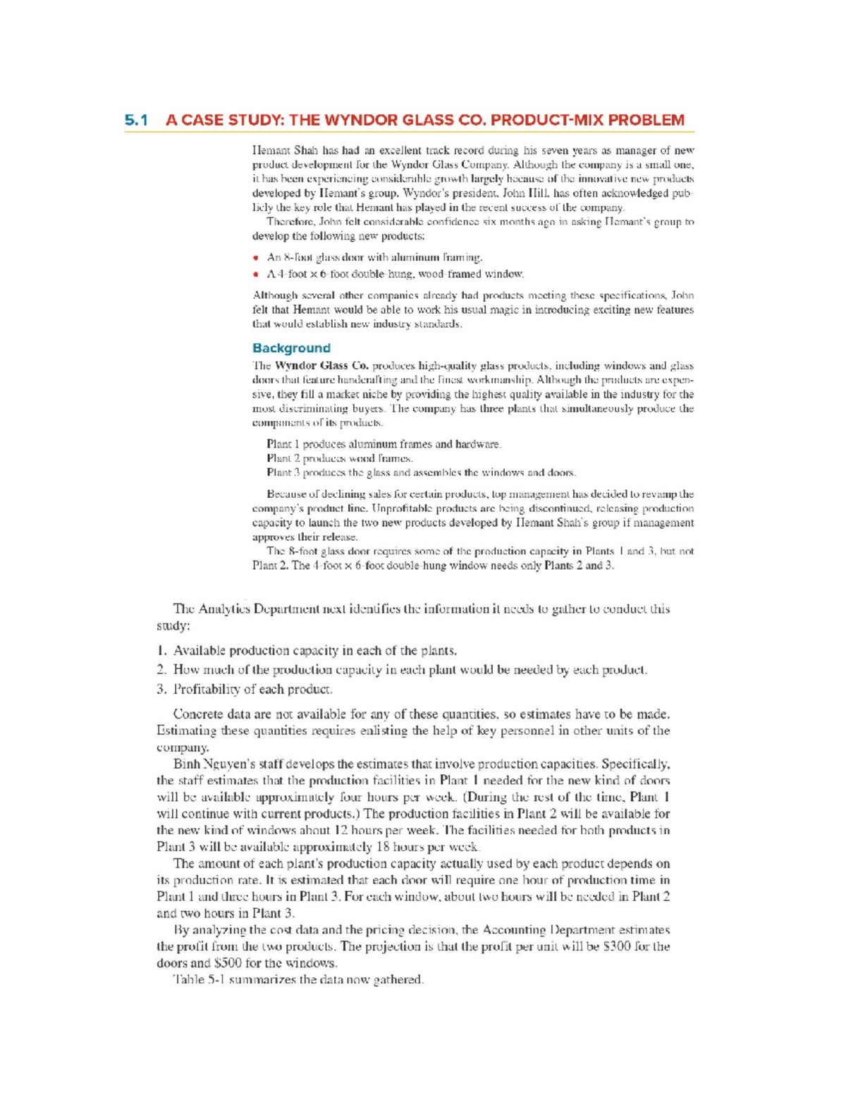 Week 2 Chap 5 And Linear Programming Management Now Needs To Address Two Issues 1 Should The