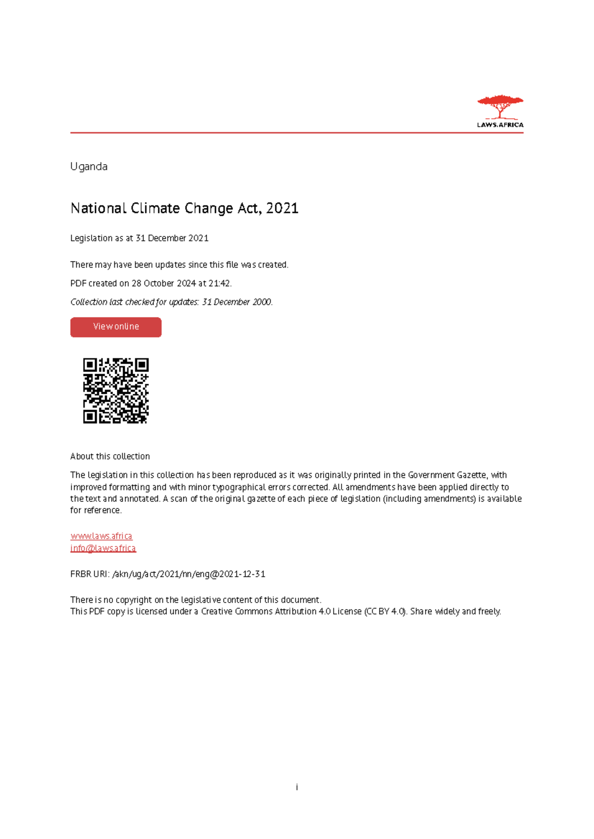 Carbon Trading ACT IN Uganda - Uganda National Climate Change Act, 2021 ...