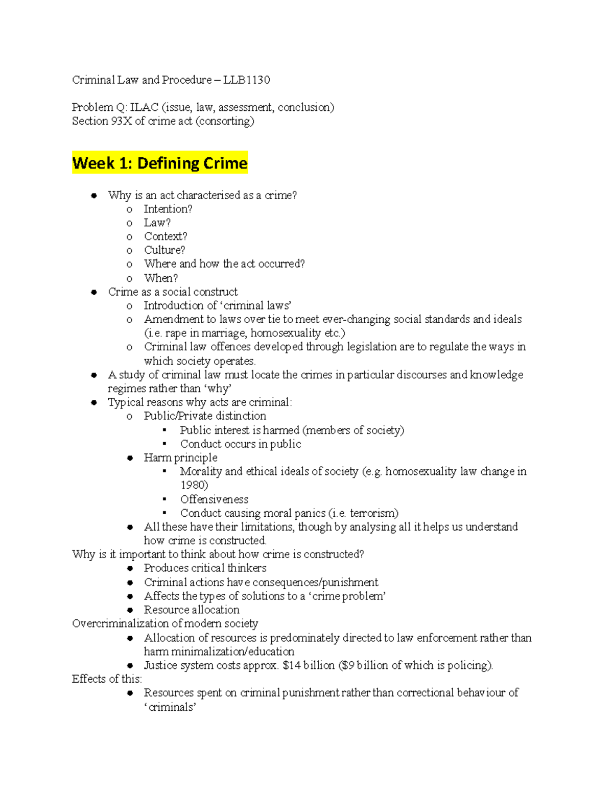 Criminal Law and Procedure A Notes - Criminal Law and Procedure – LLB ...