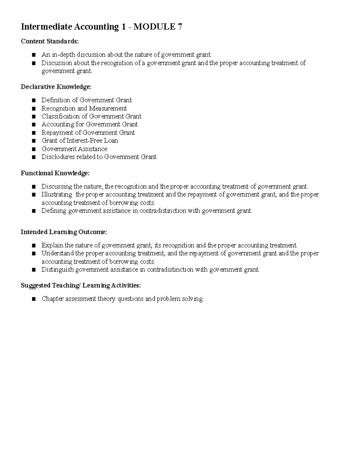 Intacc - Module 7 - Lecture notes 7 - Intermediate Accounting 1 ...