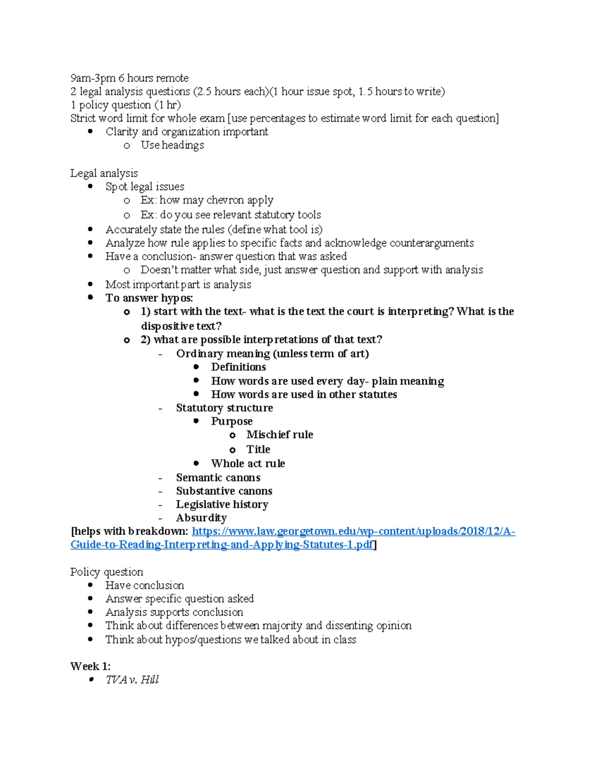 Leg Reg Review Sheet - Leg reg outline - 9am-3pm 6 hours remote 2 legal ...