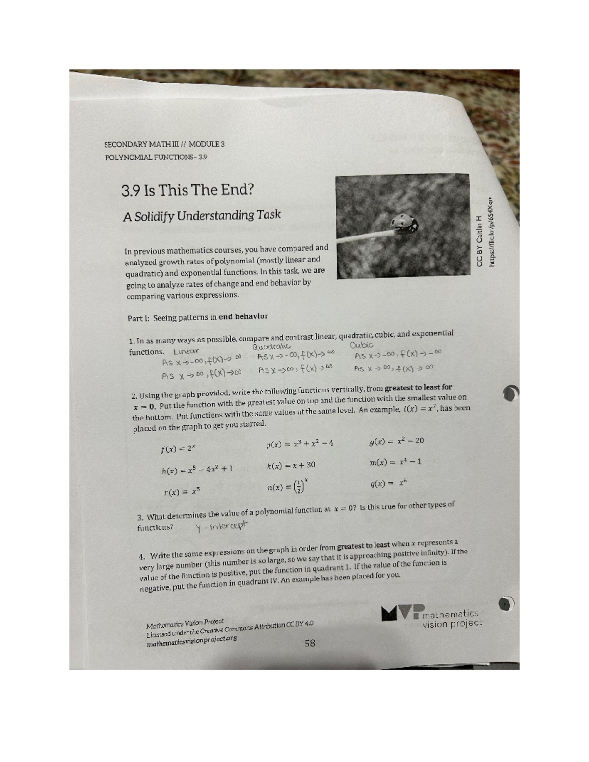 Secondary Math 3 Module 3 3 9 Task And RSG MATH 126 Studocu
