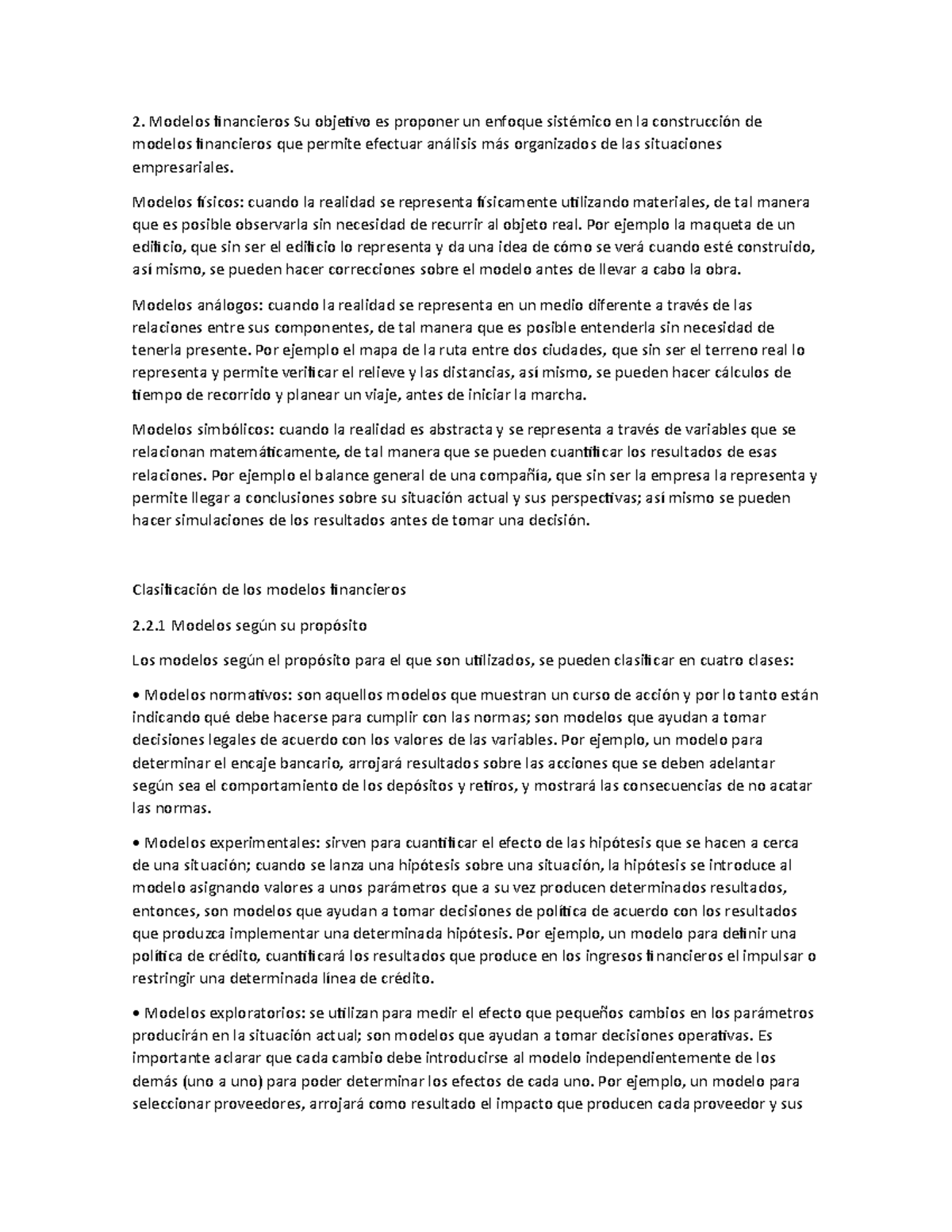 Act#2 Cuadro Comparativo Sam 3 - Modelos financieros Su objetivo es ...