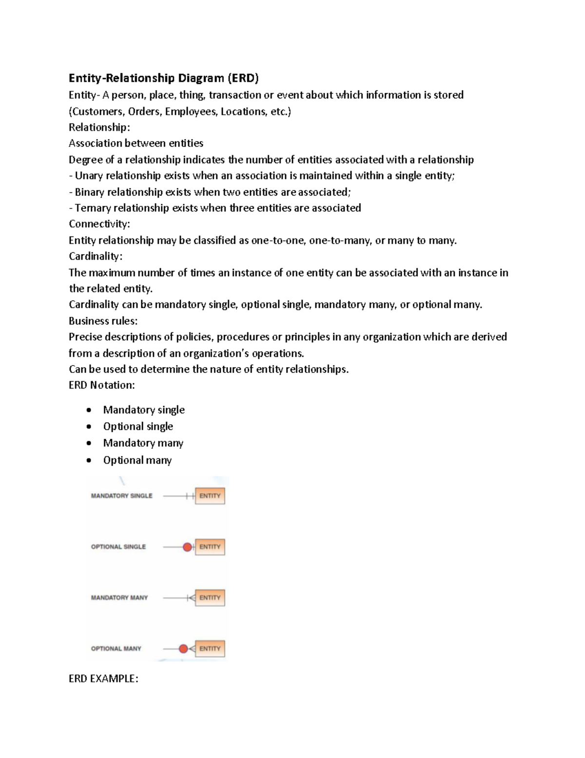 ERD - Entity-Relationship Diagram - Entity-Relationship Diagram (ERD ...