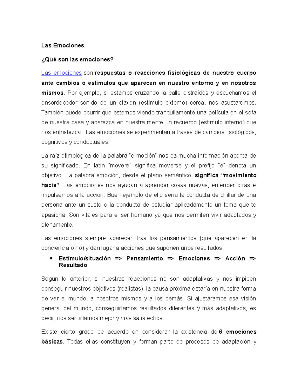 Las Emociones Los Estados De Animo Las Emociones Qué Son Las