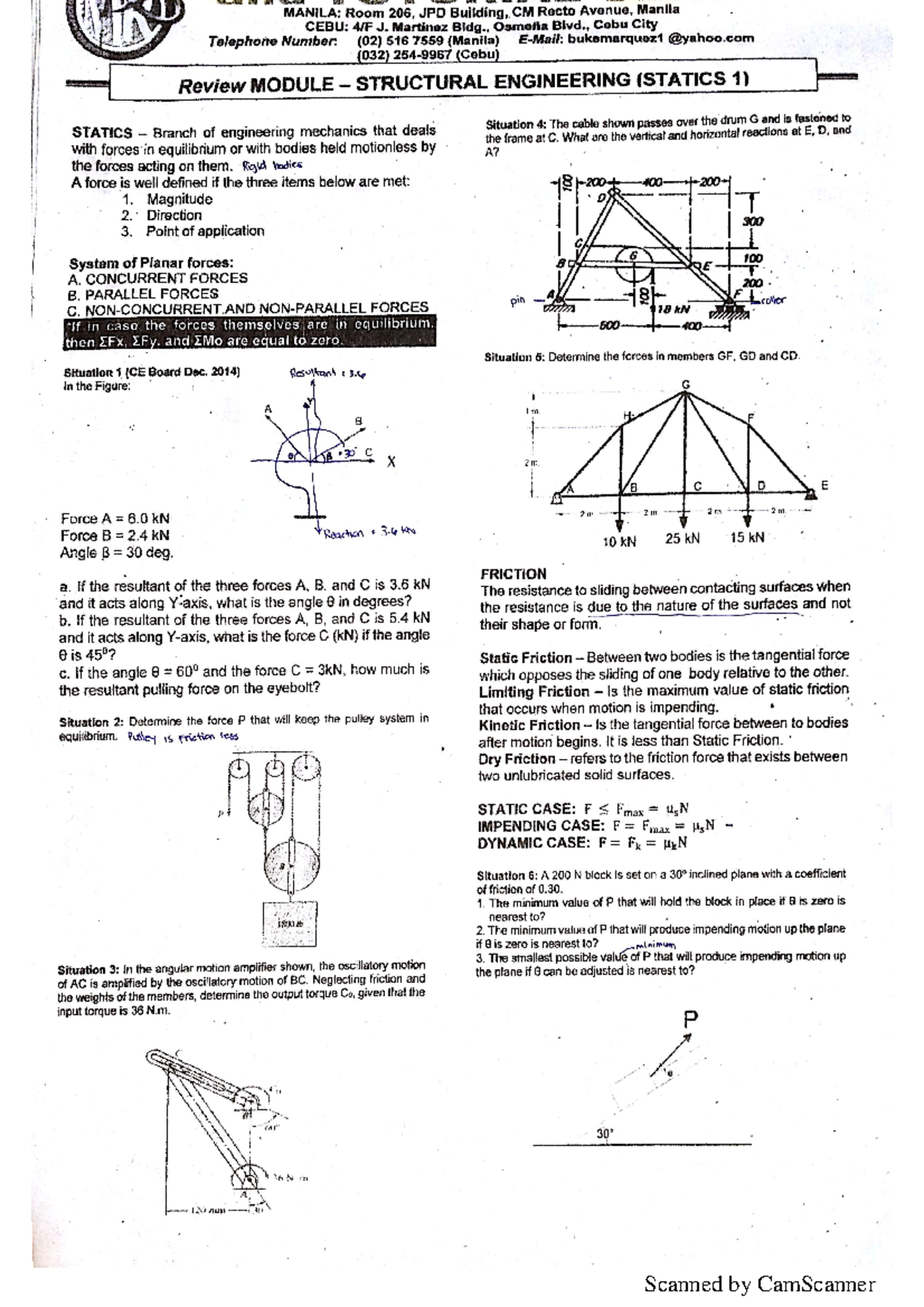 Module 28- Struct 1 (Statics 1) - Statics Of Rigid Bodies - Studocu