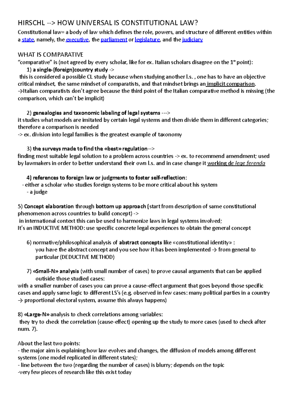 Hirschl - HIRSCHL -> HOW UNIVERSAL IS CONSTITUTIONAL LAW ...