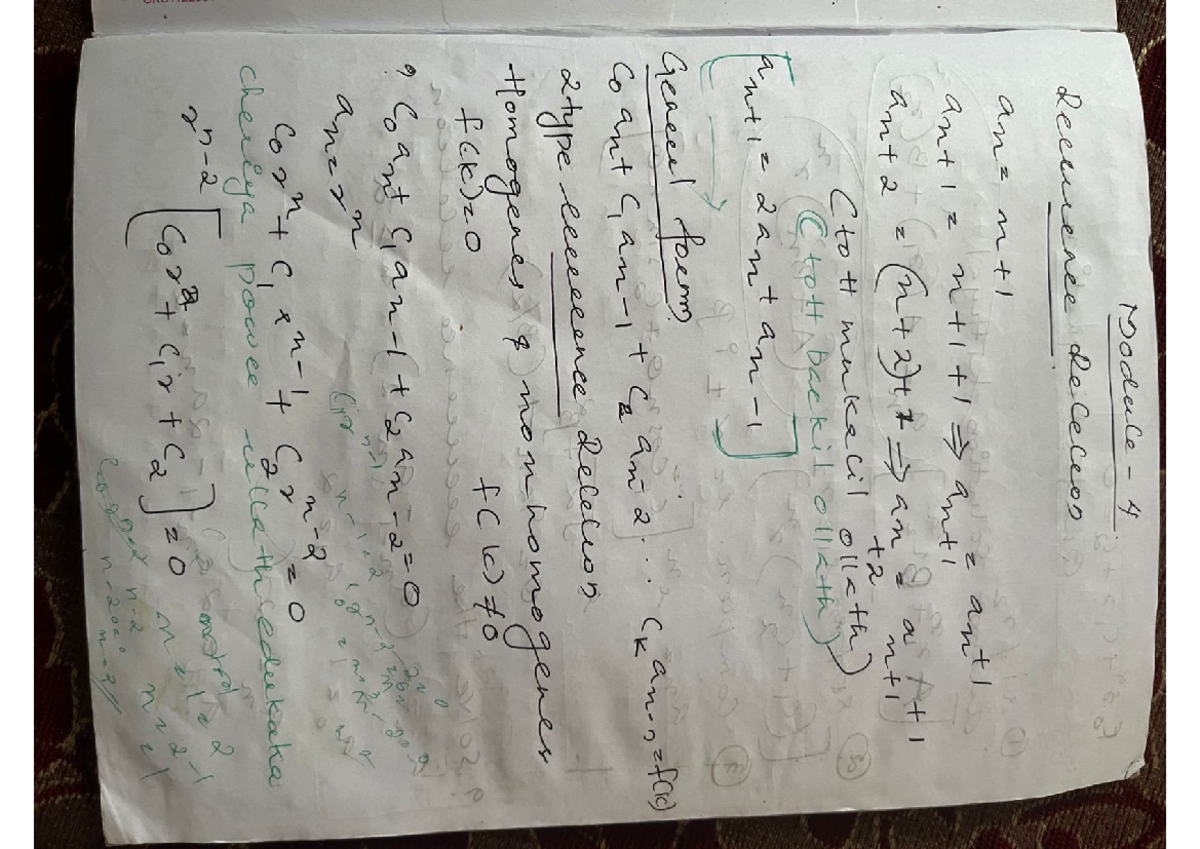 Recurrence relation - Computer Science and ENgineering - Studocu Recurrence relation - Computer Science and ENgineering - Studocu