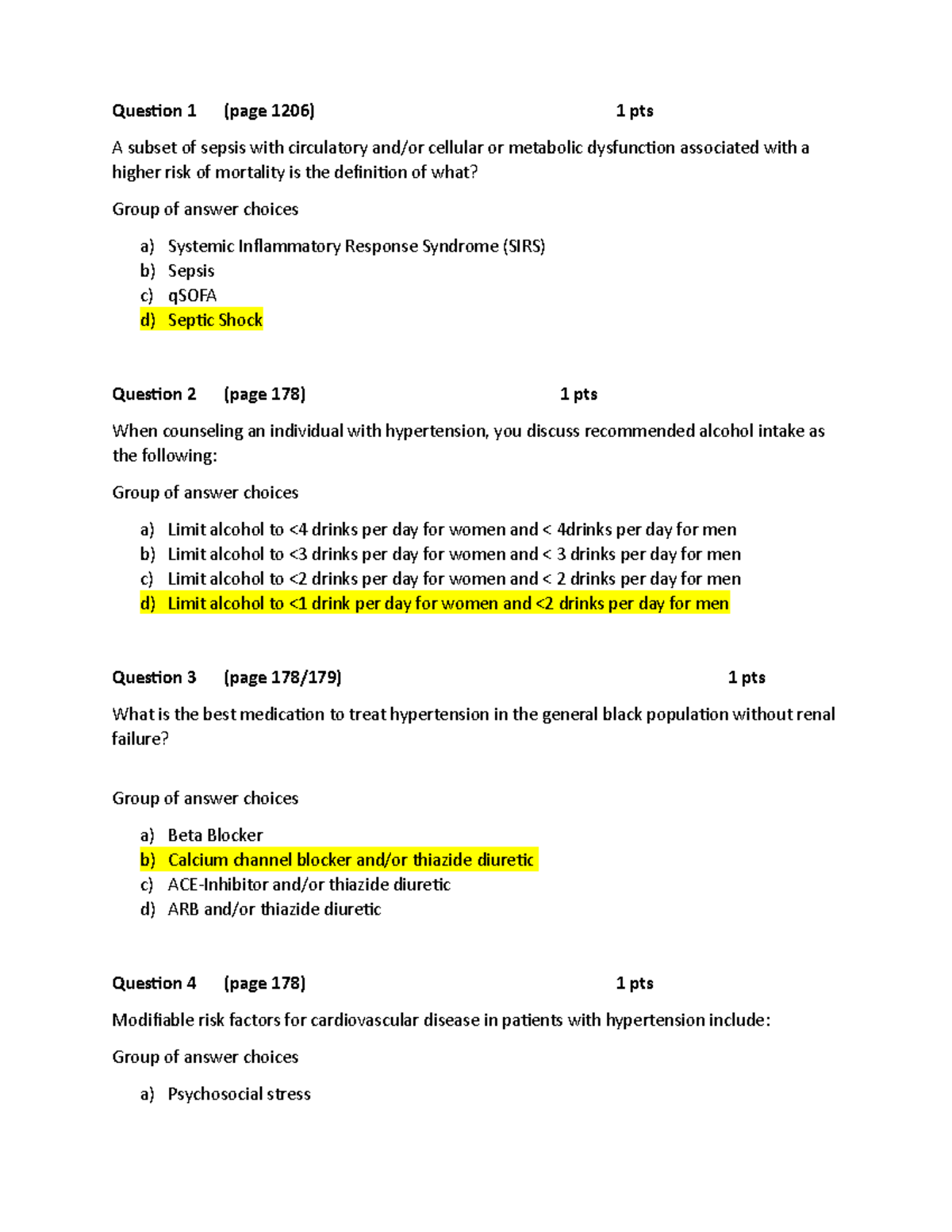 Week 4 Knowledge Check - Question 1 (page 1206) 1 pts A subset of ...