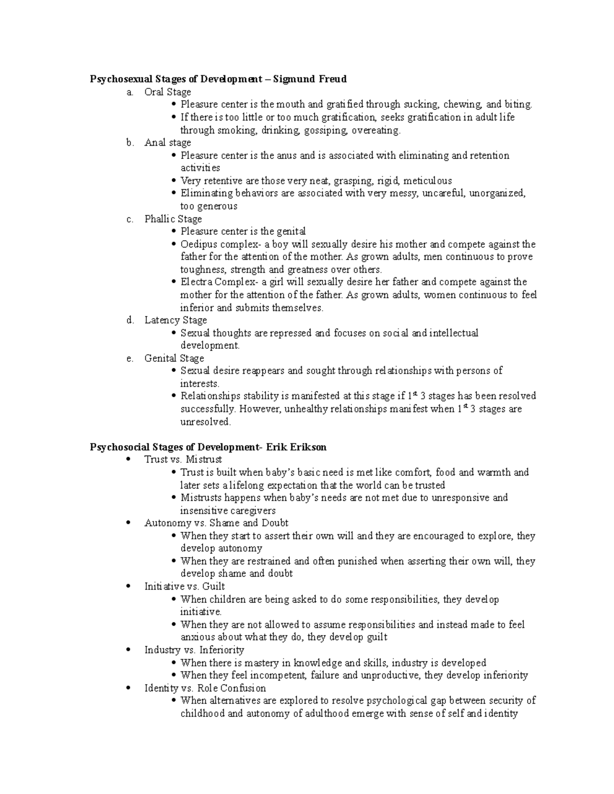 Psychological-perspective - Psychosexual Stages of Development ...