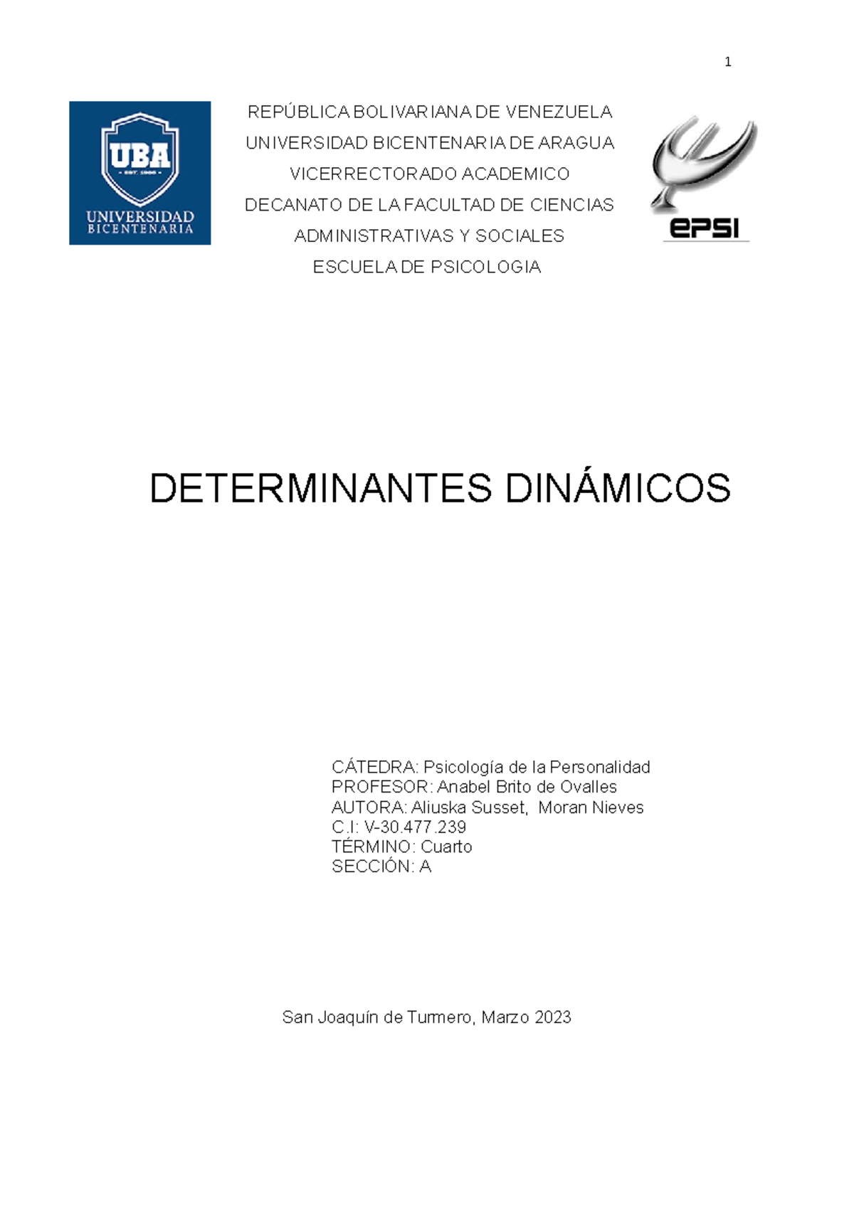 Cuadro Comparativo Argumentado - REPÚBLICA BOLIVARIANA DE VENEZUELA UNIVERSIDAD BICENTENARIA DE ...
