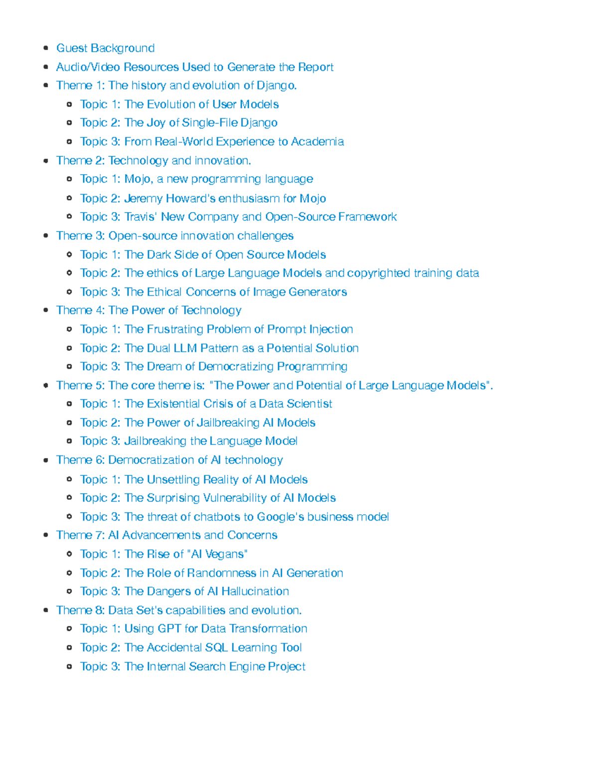 Questions by cluster - ueueu - Guest Background Audio/Video Resources ...