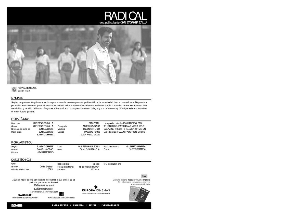 21624-radical - Pelicula Radical - SINOPSIS Sergio, un profesor de ...