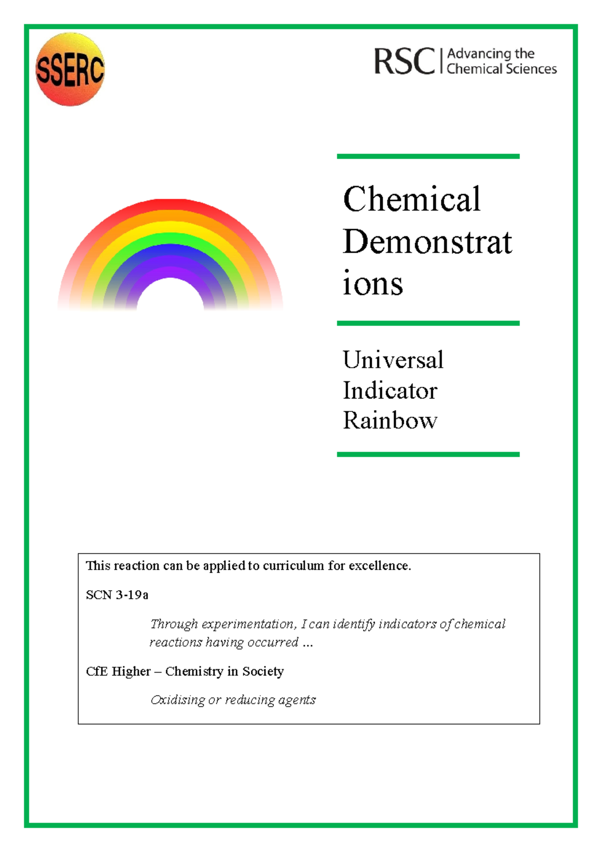 Universal-Indicator-Rainbow - This reaction can be applied to ...