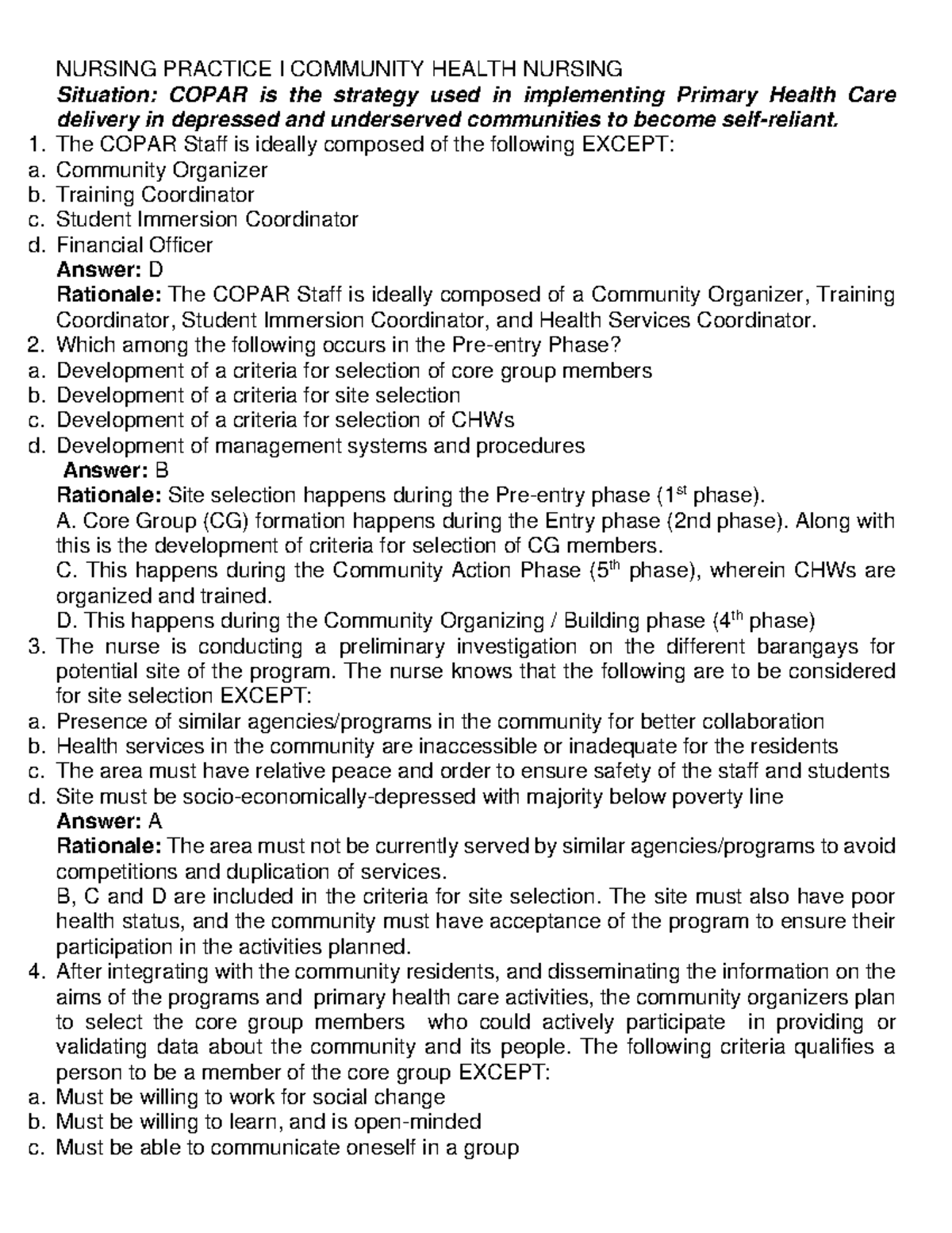 NP 1 CHN WITH Ratio 2022 1 - NURSING PRACTICE I COMMUNITY HEALTH ...