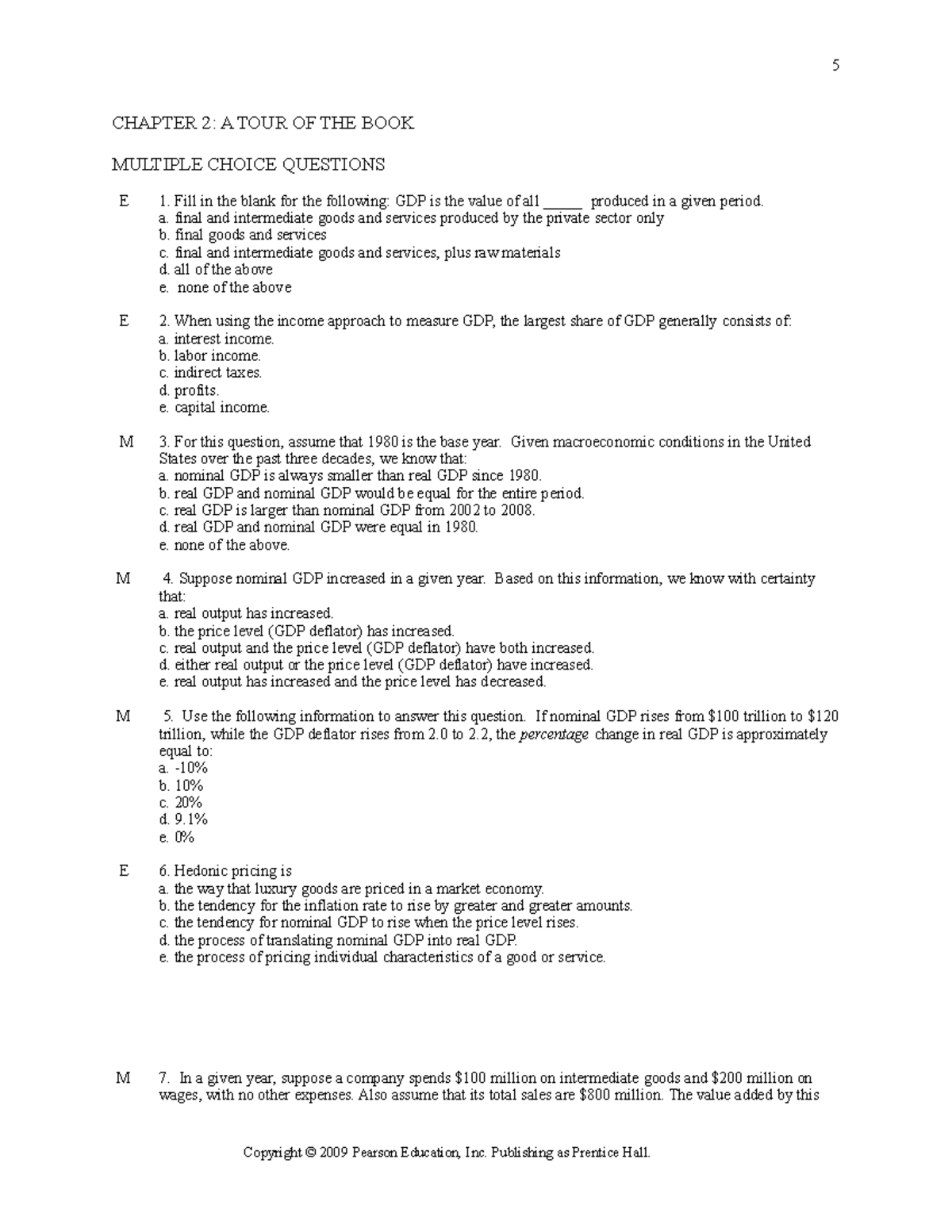 Ch2 TB 5e - These are just a few multiple-choice questions - CHAPTER 2 ...