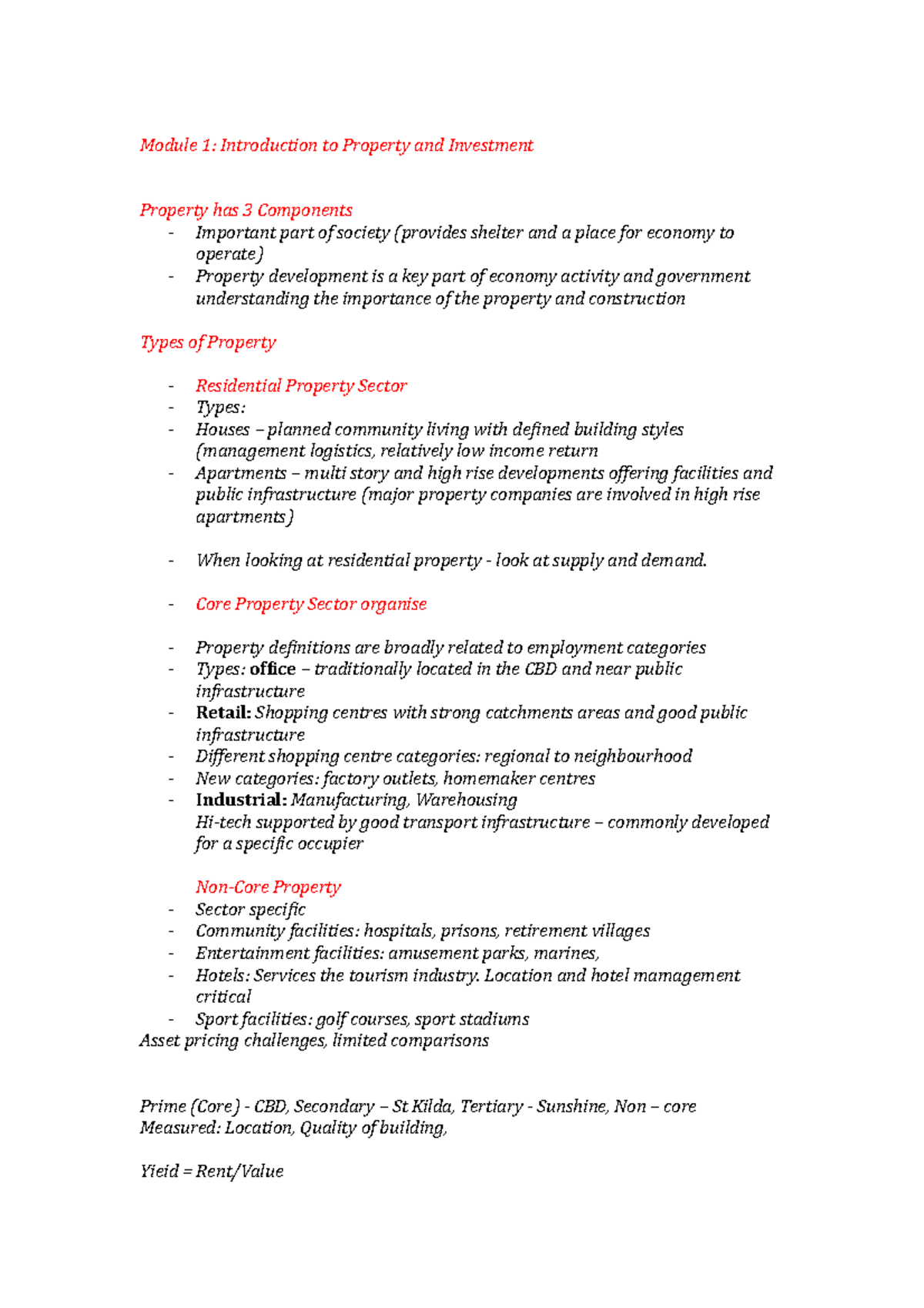 Module 1 - Lecture 1 - Module 1: Introduction to Property and ...