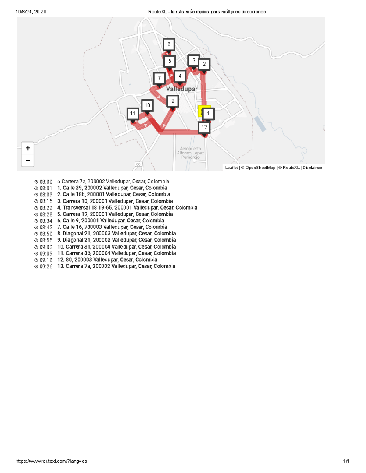 Route XL - la ruta más rápida para múltiples direcciones - 10/6/24, 20 ...