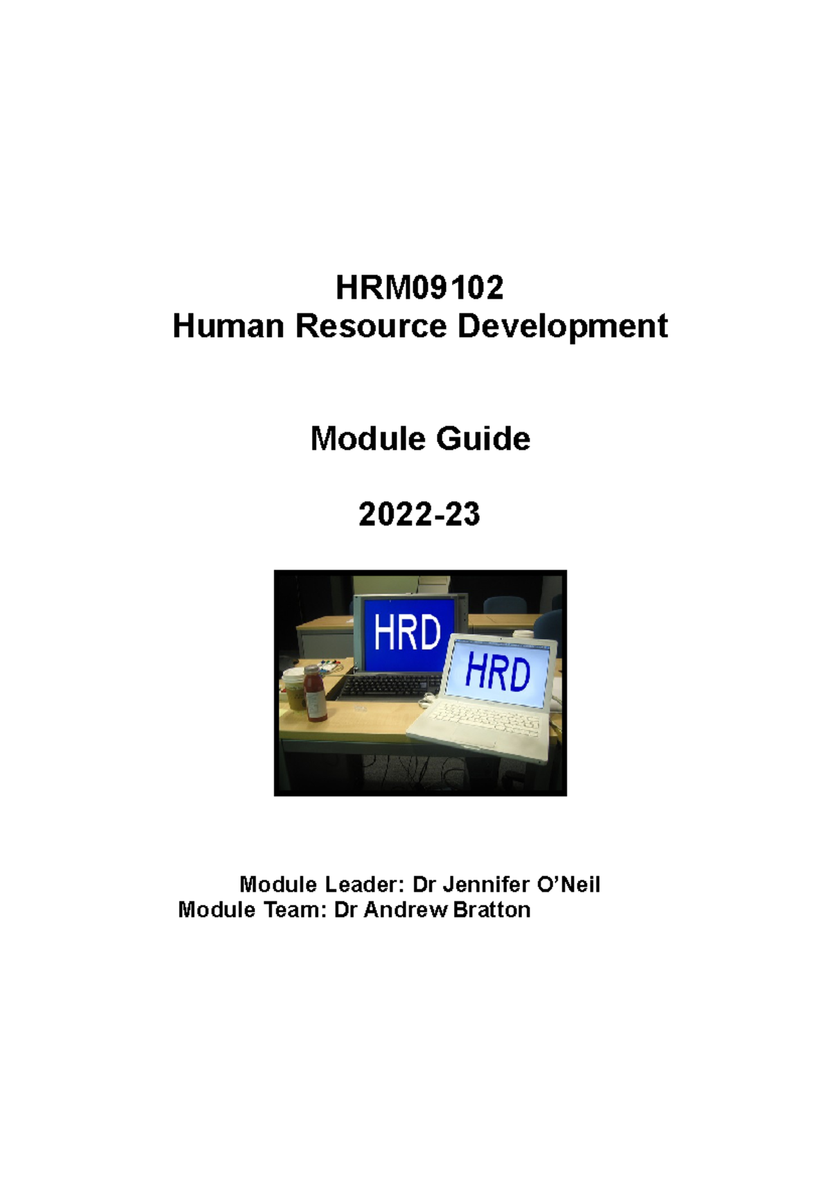 Module Guide - HRM Human Resource Development Module Guide 2022- Module ...