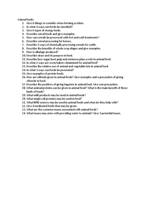 Welfare science - Questions made from lectures - Welfare science: 1 ...