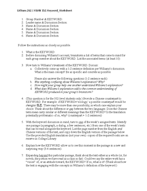 1 Keyword Assignment Master Sheet - LitTrans 262 / ASIAN 352: Keyword ...