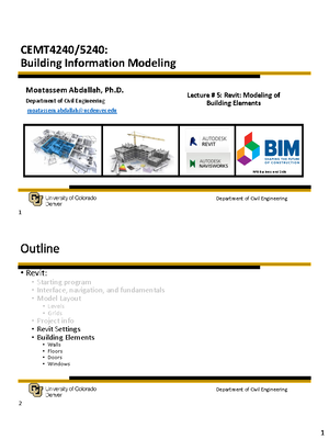 History of BIM - lecture notes - Background and History of BIM BDS ...