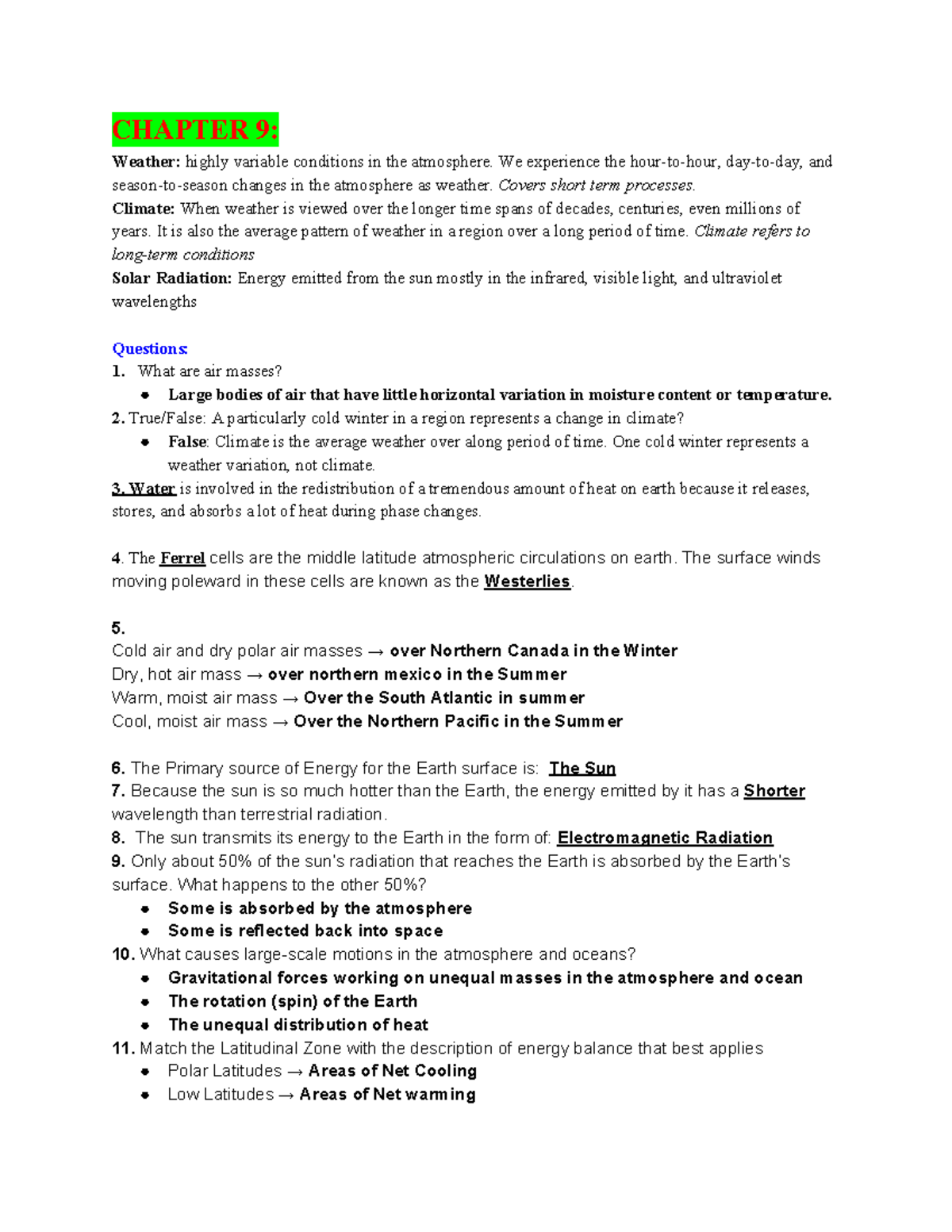 GEOS 355 - Lecture notes select chapter lecture notes - CHAPTER 9 ...