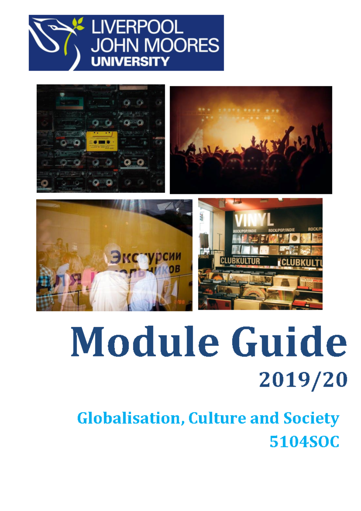 Module Guide Globalisation Culture and S - Module Guide 2019 ...