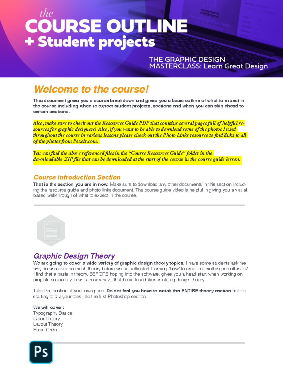 Course Outline&Student Projects-Graphic Design Masterclass - Welcome to ...
