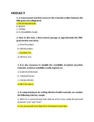 Lesson 10 - Ethics - LESSON 10 (check for Understanding) I recently ...